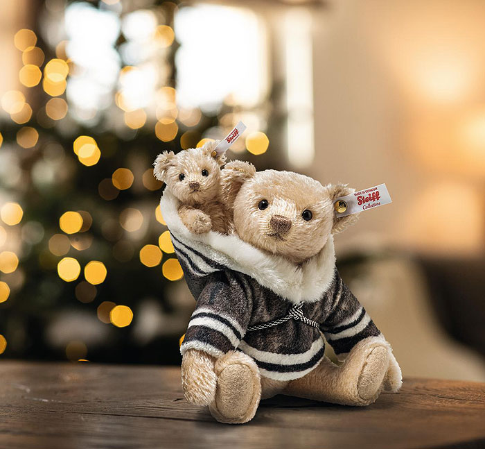 Steiff Mama Teddy Bear With Baby 007569 | Ashby Bears