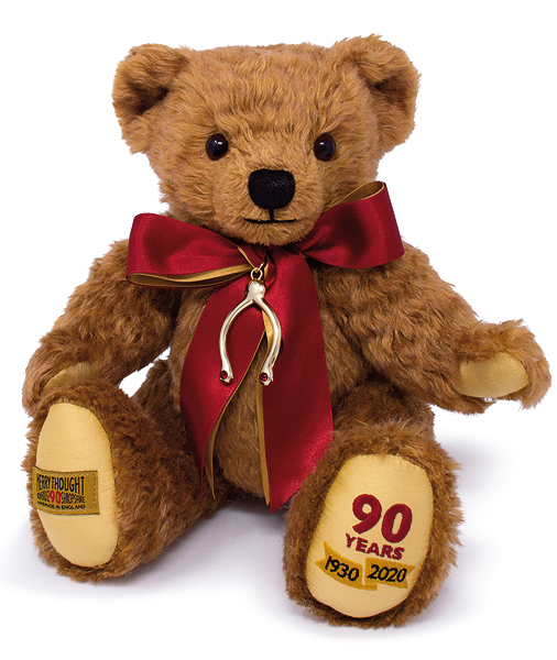 Merrythought 90th Anniversary Commemorative Teddy Bear MAJ13A90 | Ashby ...