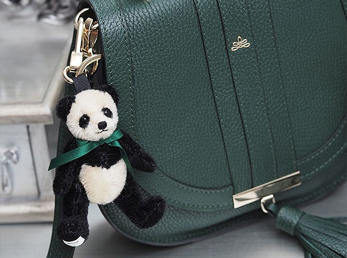 Merrythought Antique Panda Bear Key Charm MTMINIAPTP | Ashby Bears