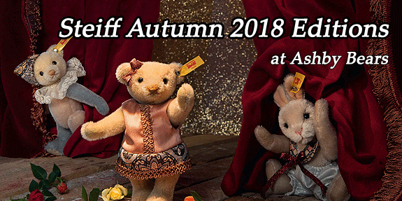 Limited edition teddy bears by Steiff at Ashby Bears